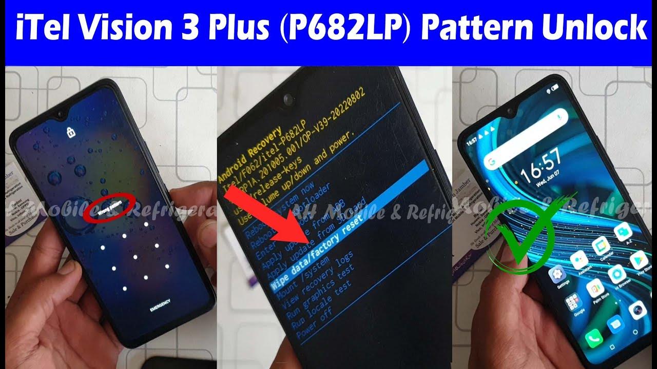 iTel Vision 3 Plus P682LP Hard Reset Without PC - YouTube