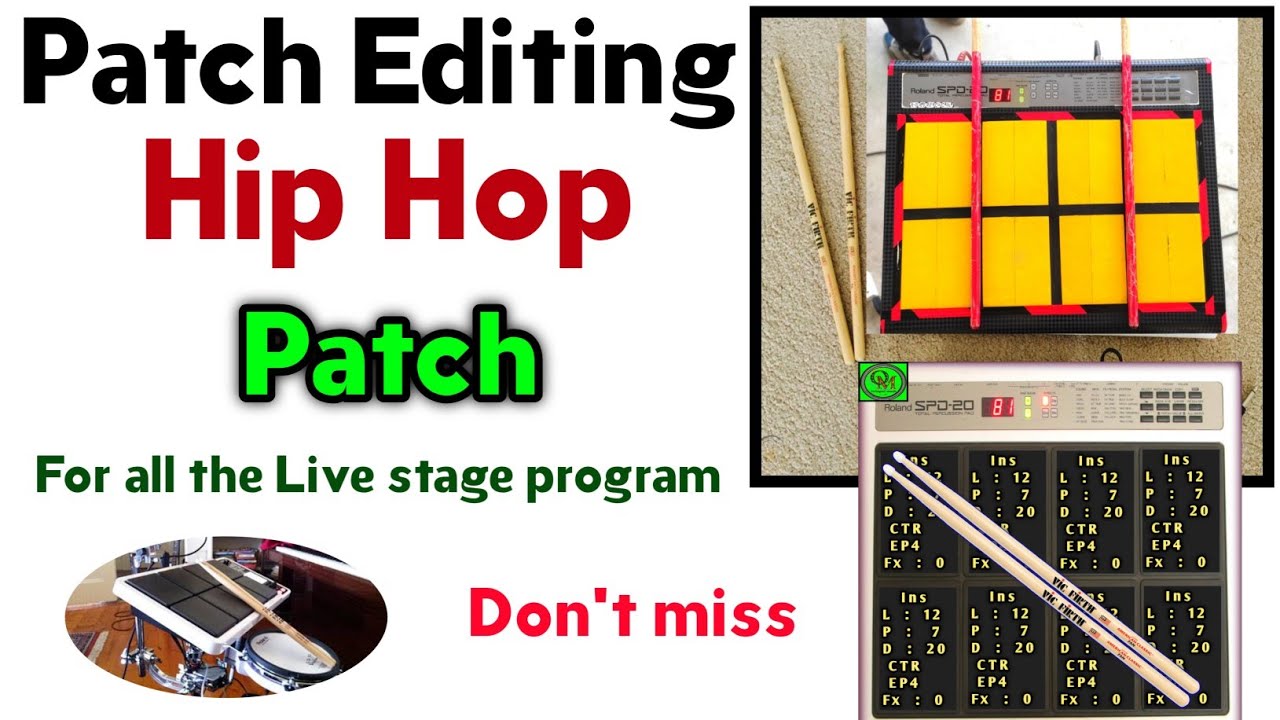 New Hip Hop Patch Editing For The Live Stage Program | octapad music ...