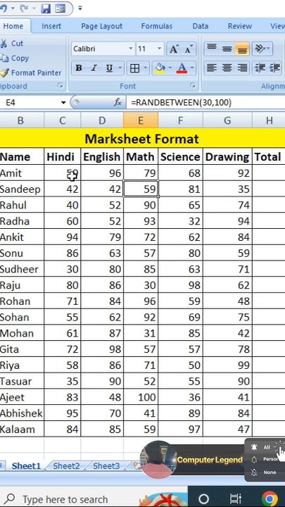 Excel tips & tricks to add random numbers | how to insert automatic random numbers in MS Excel ...