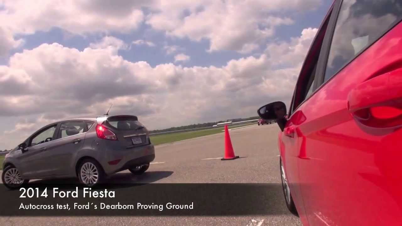 2014 Ford Fiesta Autocross Test - YouTube