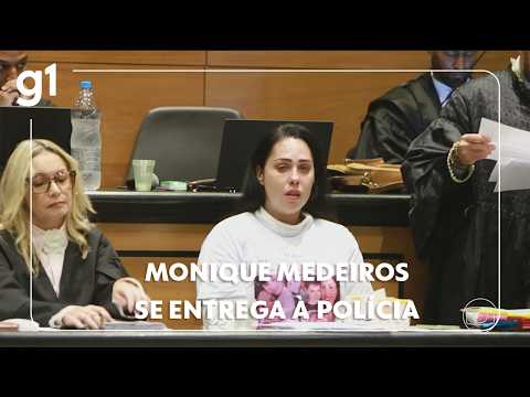 Monique Medeiros, mãe de Henry Borel, se entrega à polícia