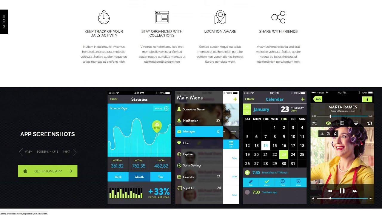 Tapptastic - App WordPress Theme - YouTube