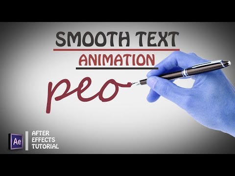 smooth text animation......AFTER EFFECT TUTORIAL - YouTube