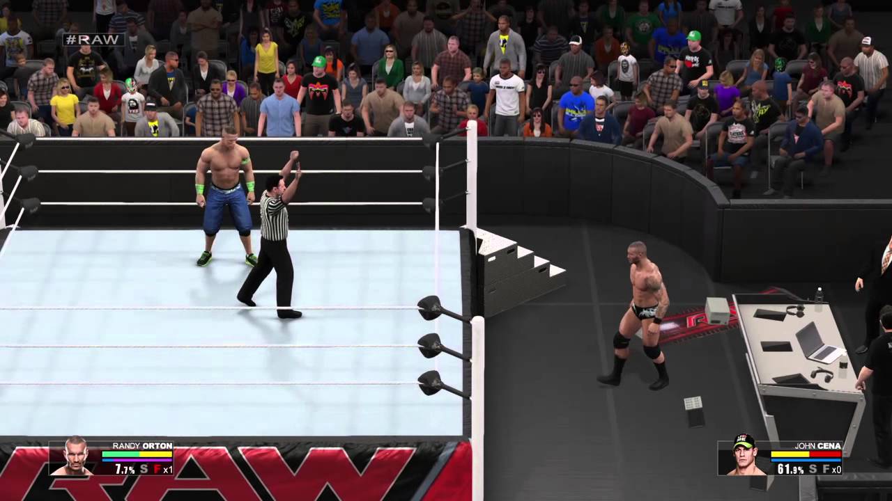 WWE 2K15 Ps4 Randy Orton vs John Cena Monday Night Raw - YouTube