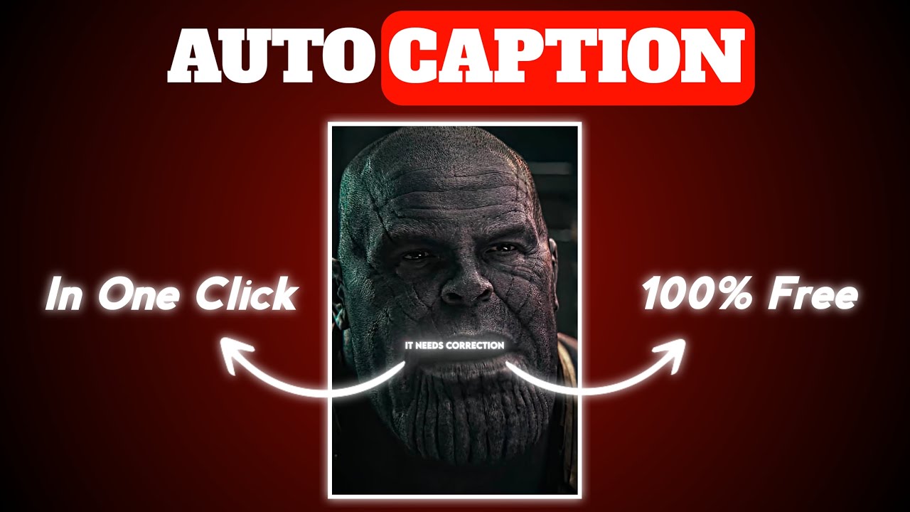 Generate Auto Captions completely for free in just one click! | No ...