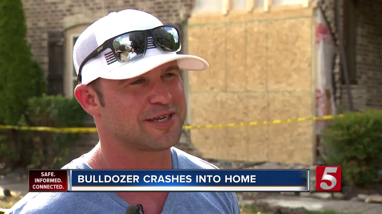 Homeowner rushes out of shower to stop bulldozer from destroying his ...