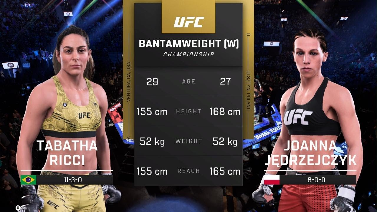 UFC 5 AI vs AI: Tabatha Ricci vs Joanna Jedrzejczyk – Speed vs ...
