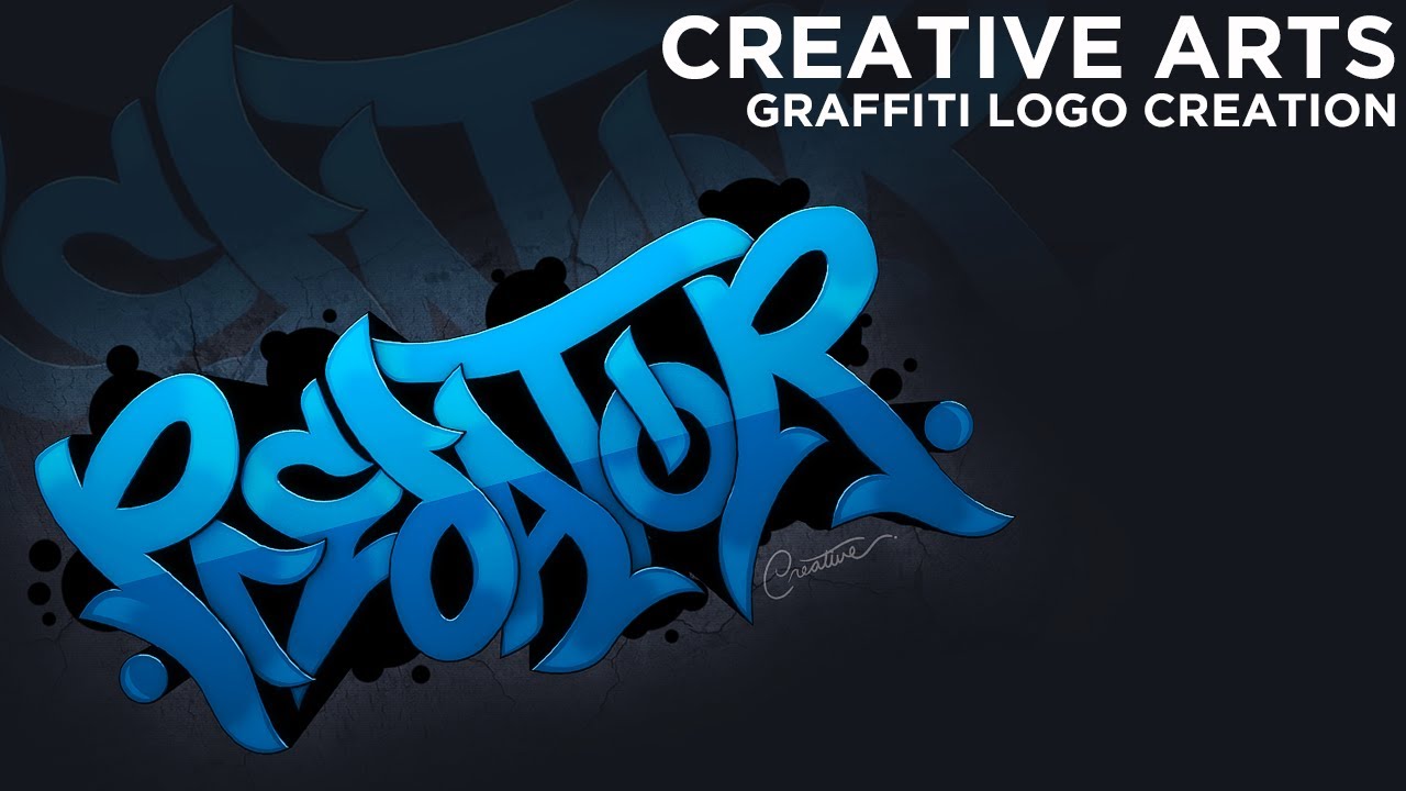 Creative Arts - Predator Graffiti Logo Creation - YouTube