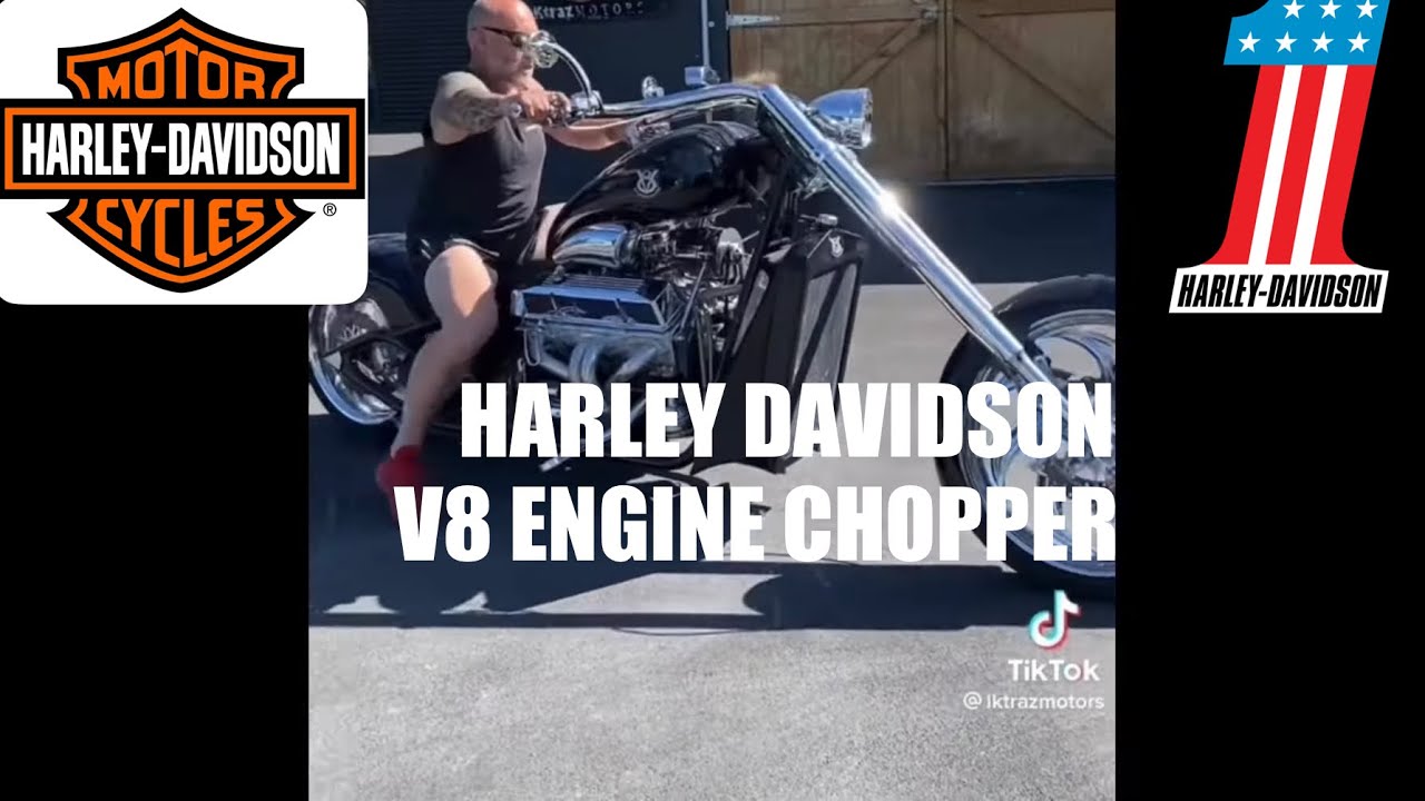 Insane 400Ci V8 Harley Chopper - YouTube