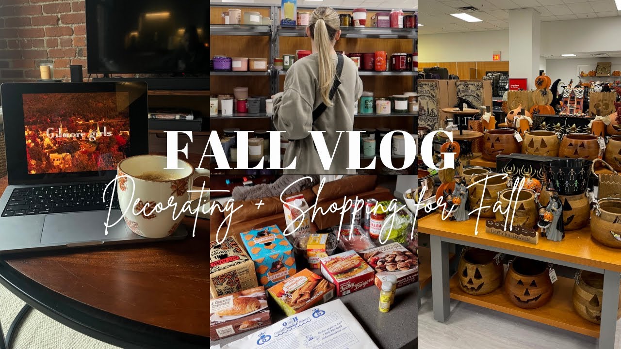 FALL VLOG 🍂: Decorating My Apartment (minimal + aesthetic), TJ Maxx ...