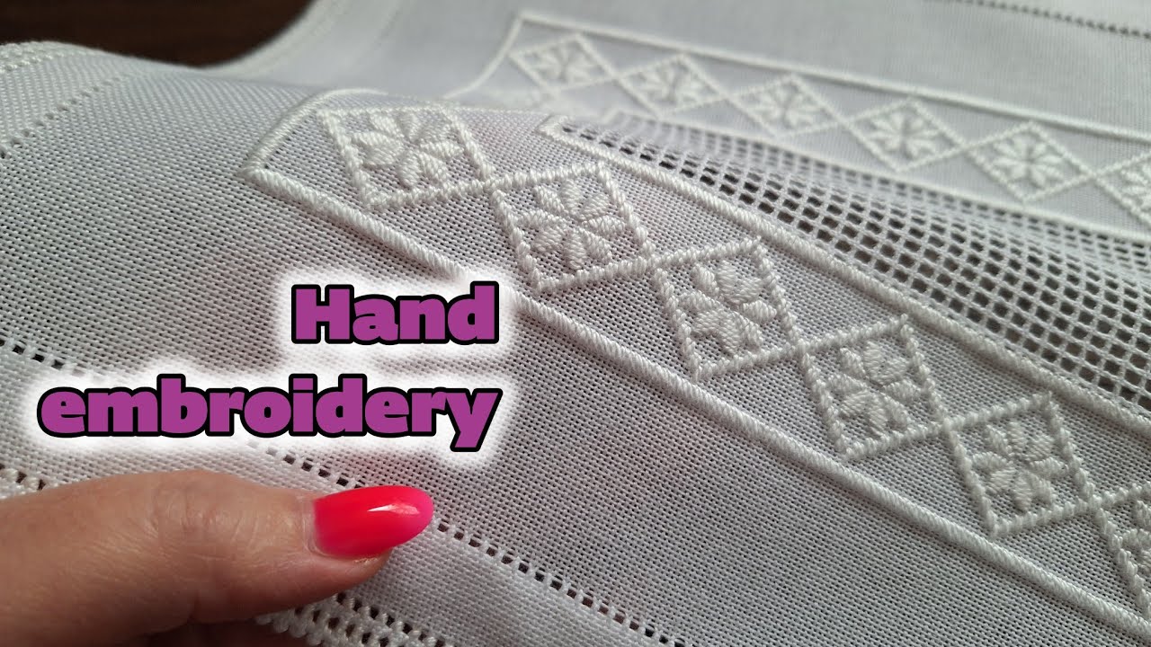 Hand embroidery : One of the most popular stitches for embroidering ...