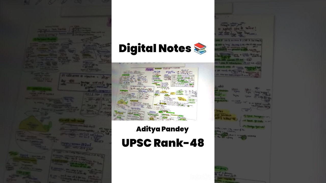 UPSC Digital notes by Aditya Panday RANK 48 #upsc #ias #viral # ...