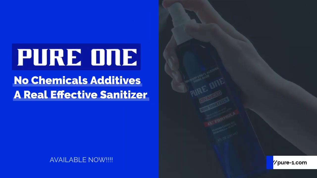 Pure One Formula- 85% Ethyl Alcohol Hand Sanitizer blended with Aloe ...