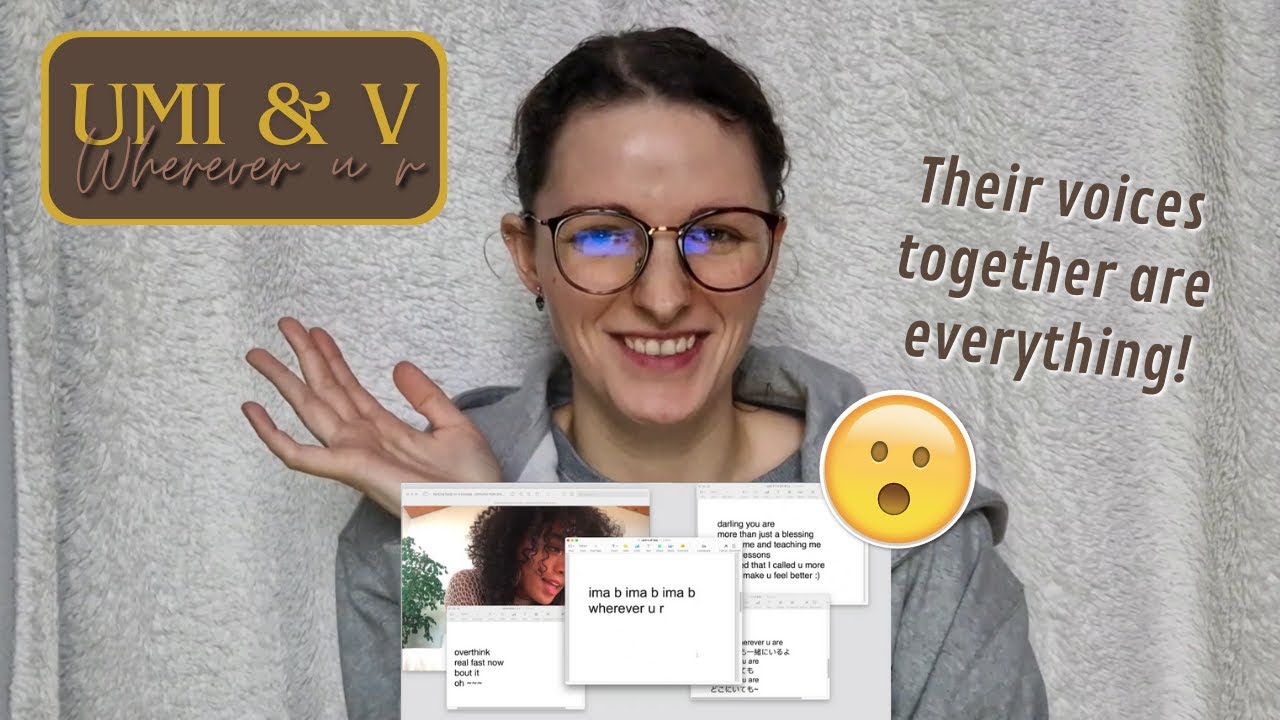 UMI, V - wherever u r (ft. V of BTS) official lyric video REACTION ...