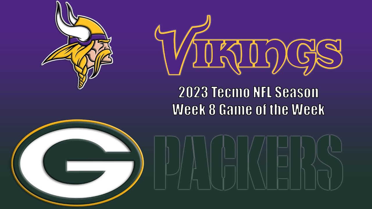 SVGN 2023 Tecmo NFL Season, Week 8 Game of the Week - Vikings vs ...