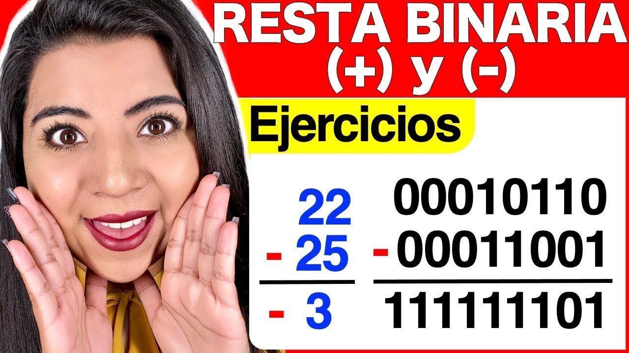 RESTA BINARIA CON SIGNO (números binarios POSITIVOS Y NEGATIVOS) #2 - YouTube