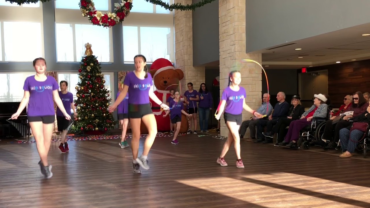 Jump rope demo at Agecare in Seton Calgary - YouTube