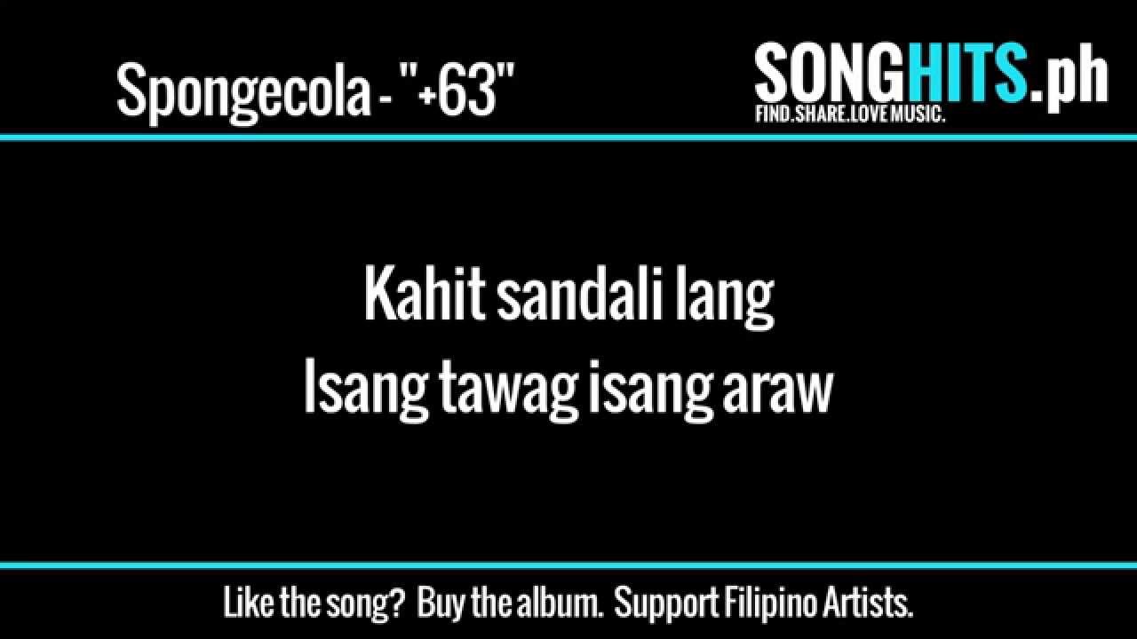 Sponge Cola +63 Lyrics - YouTube