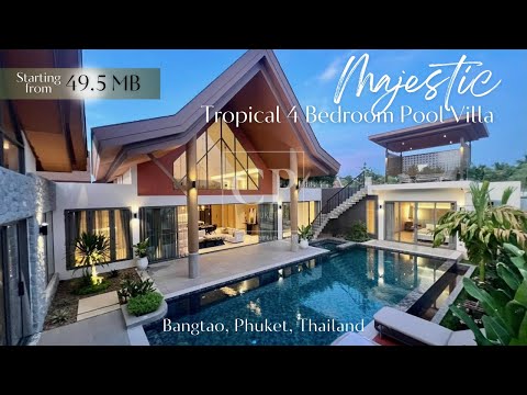 Majestic, Tropical 4 Bedroom Pool Villa in  Bangtao, Phuket, Thailand
