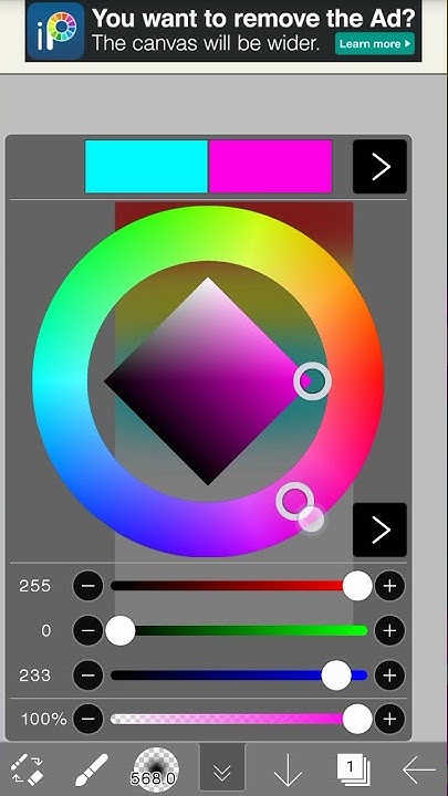 how to make color palette in ibispaint X - YouTube