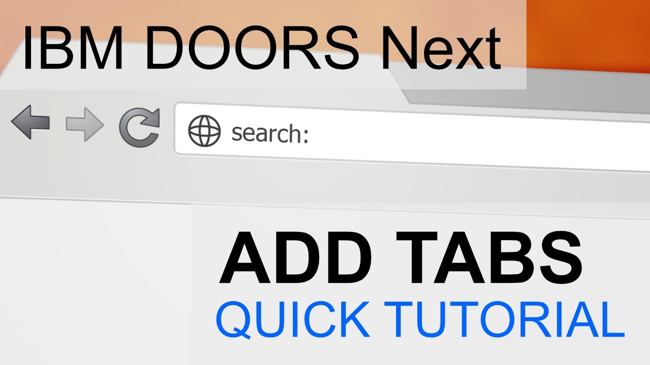 Ibm Doors Next Generation Tutorial Adding Dashboard Tabs Youtube