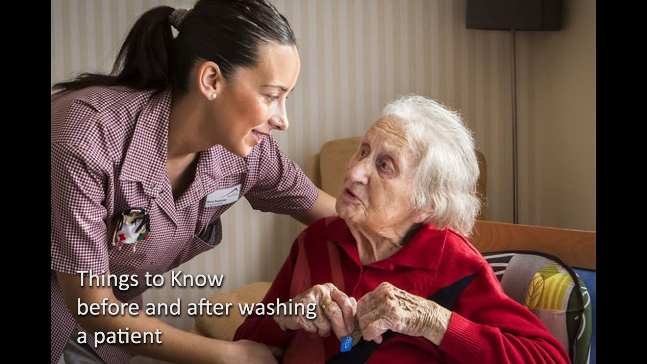 Washing a patient in Germany , Pflege , Waschen im Bett, Kerala Nurses ...