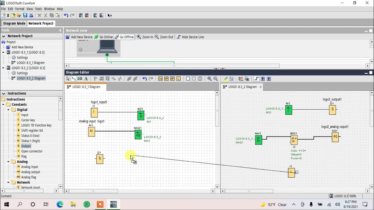 HOW TO COMMUNICATE TWO LOGO PLC AND EXCHANGE DATA - YouTube