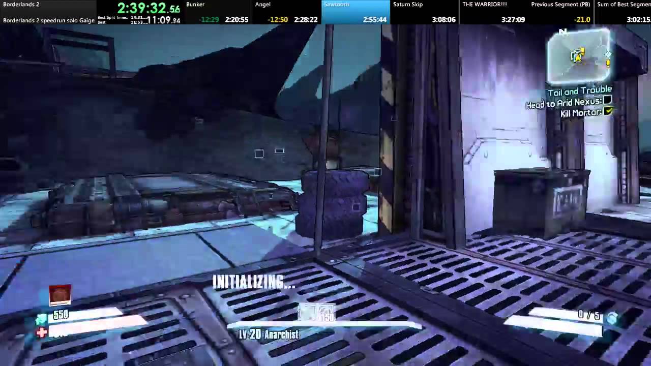 Borderlands 2 Gaige any% new PB "the Axton head run" - 2 / 2 - YouTube