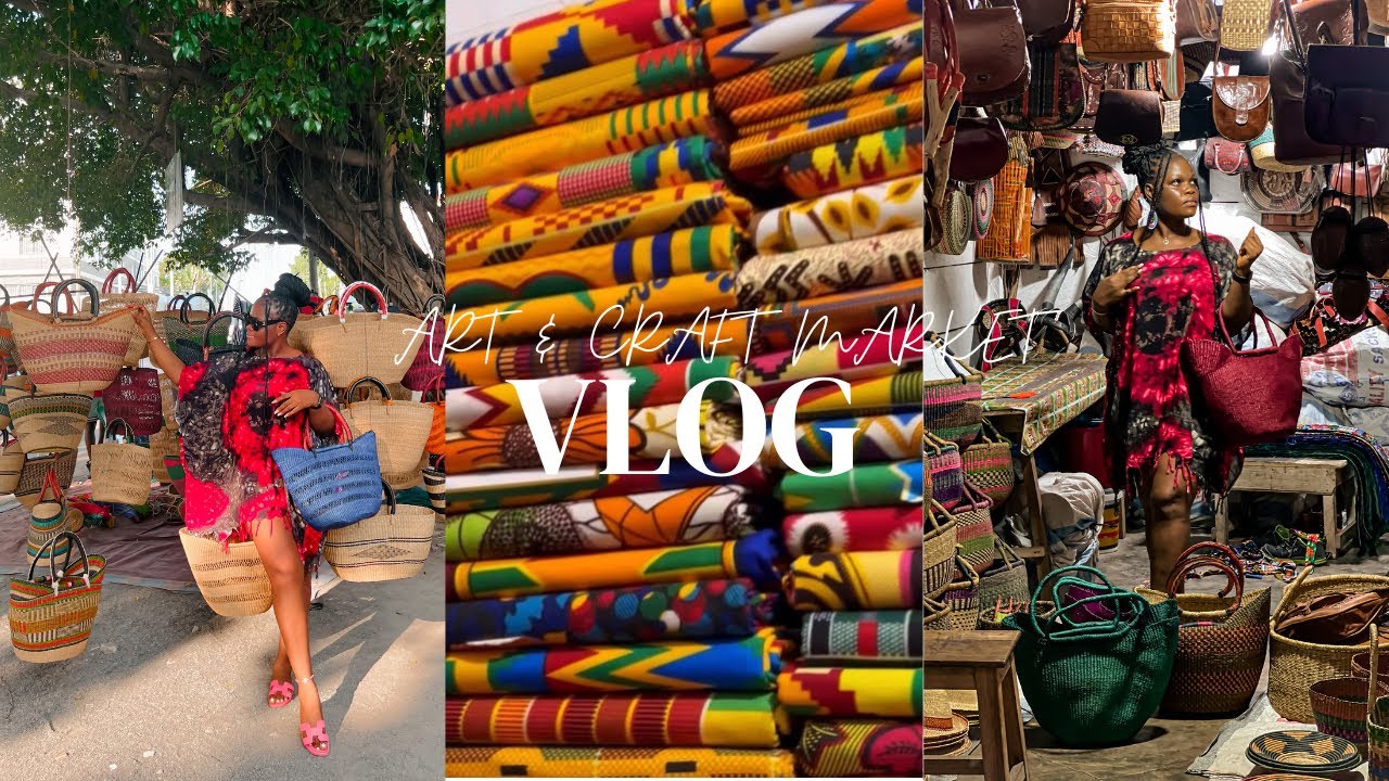A Day at Art and Craft Market in Accra, Ghana - YouTube