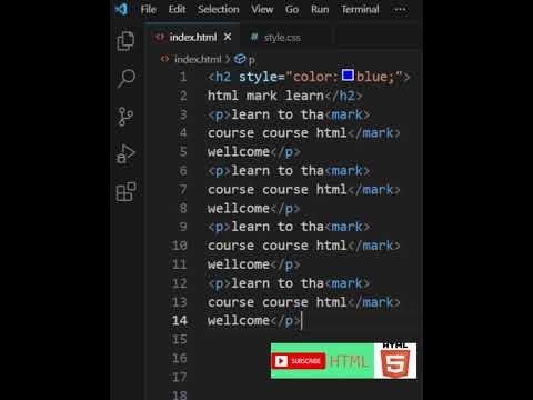 html mark learn #html #htmlcode #html5 #htmltutorial #htmlcss #htmlelements #htmlcoding # ...
