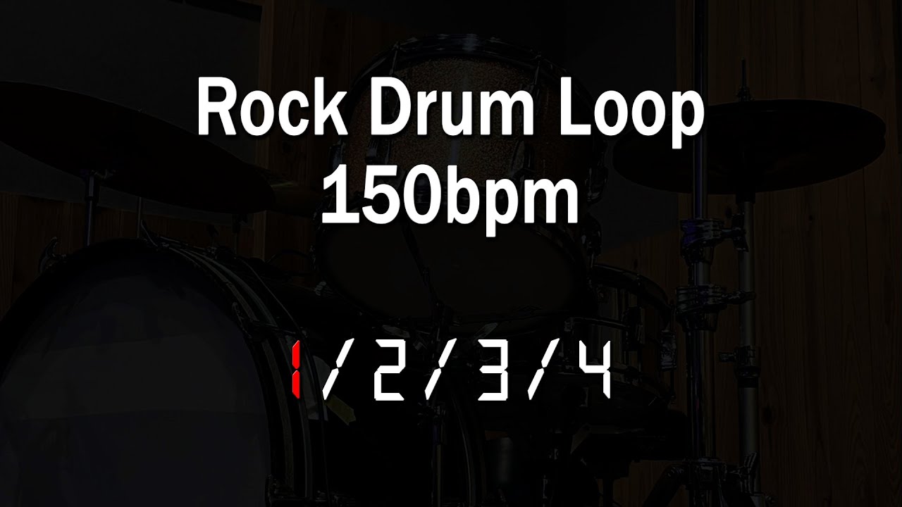 Rock Drum Backing Track - 150bpm - YouTube
