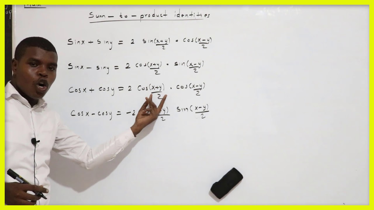 math grade 12:sum to product identity (chapter one trigonometry) short ...
