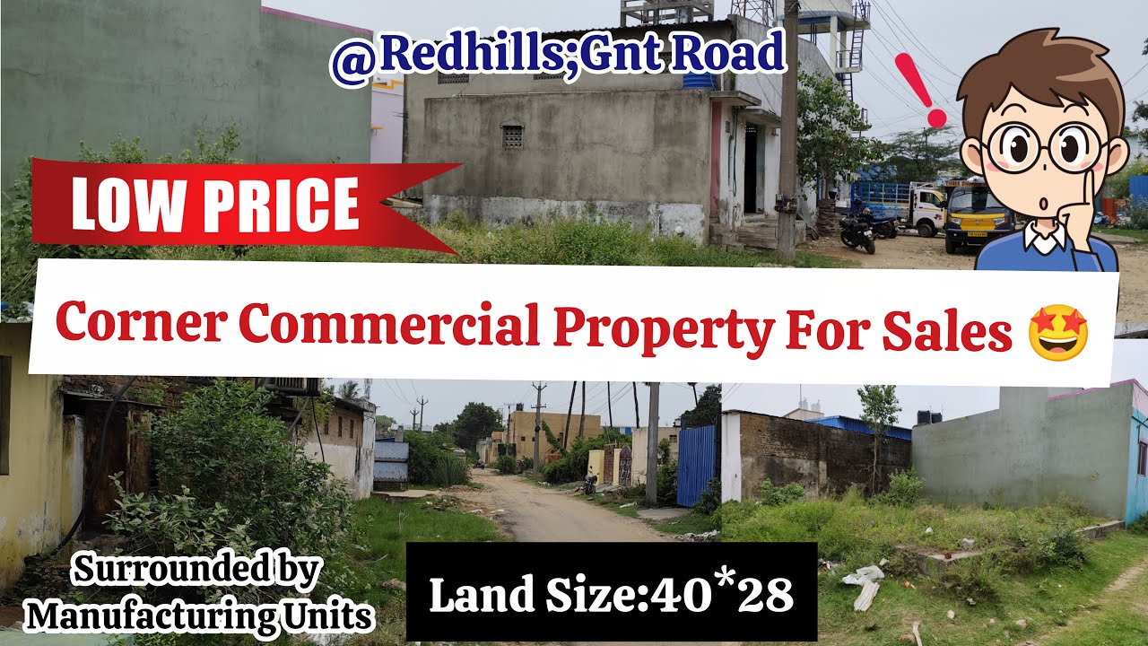 🆔437: 🔥🤩Corner Commercial Land For Sales @Redhills;Gnt Road - YouTube