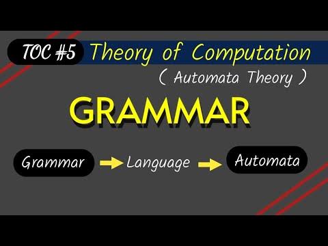 What is Grammar in TOC | Theory of computation | Automata Theory - YouTube