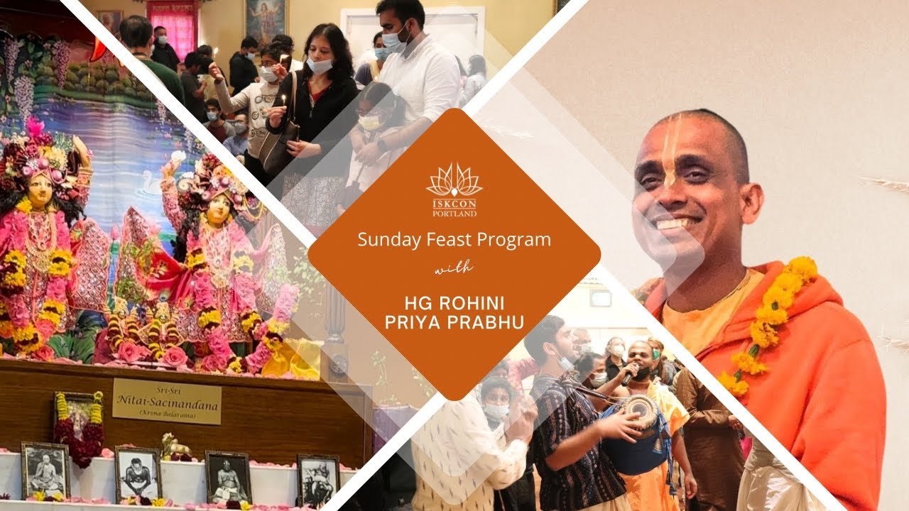 Sunday Feast Program | Lecture by H.G. Rohini Priya Prabhu - YouTube