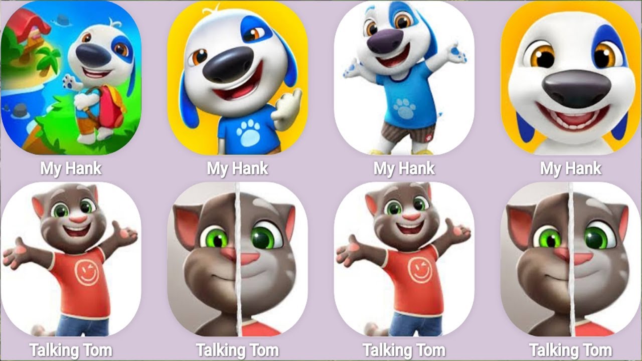 My Talking Hank vs My Talking Tom Cat 2025 Explore small islands and ...
