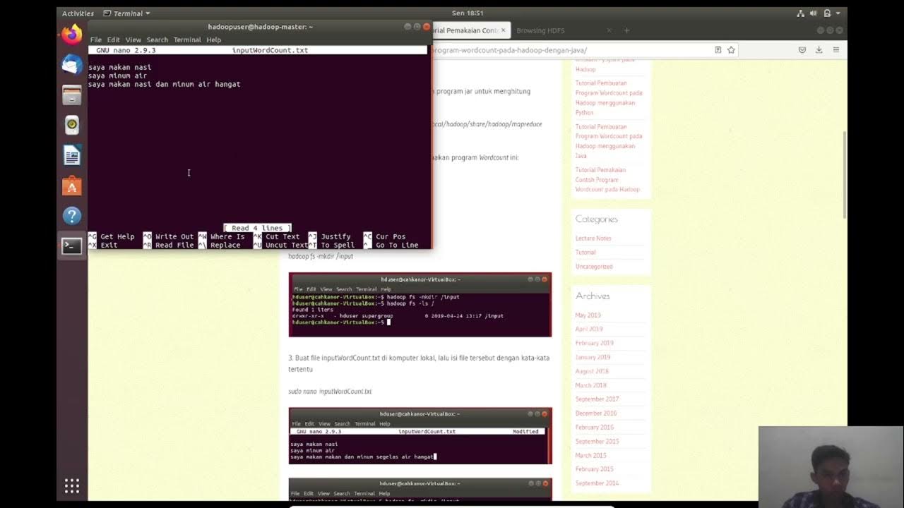 WordCount Menggunakan Hadoop - YouTube