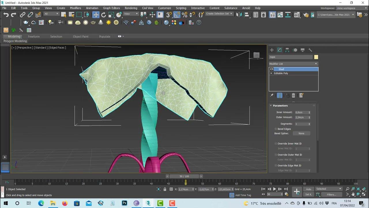 3DS Max - Cloth Simulation basic tutorial - YouTube