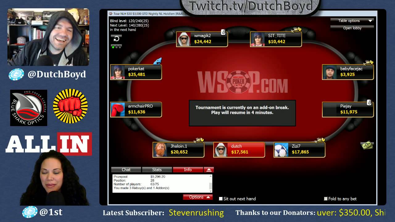 Dutch Boyd's WSOP Online Poker Grind - Thursday Edition (9/10/2015 ...