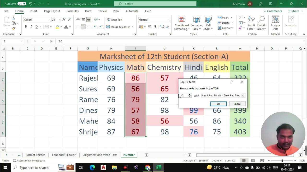 MS Excel Learning #18 - YouTube