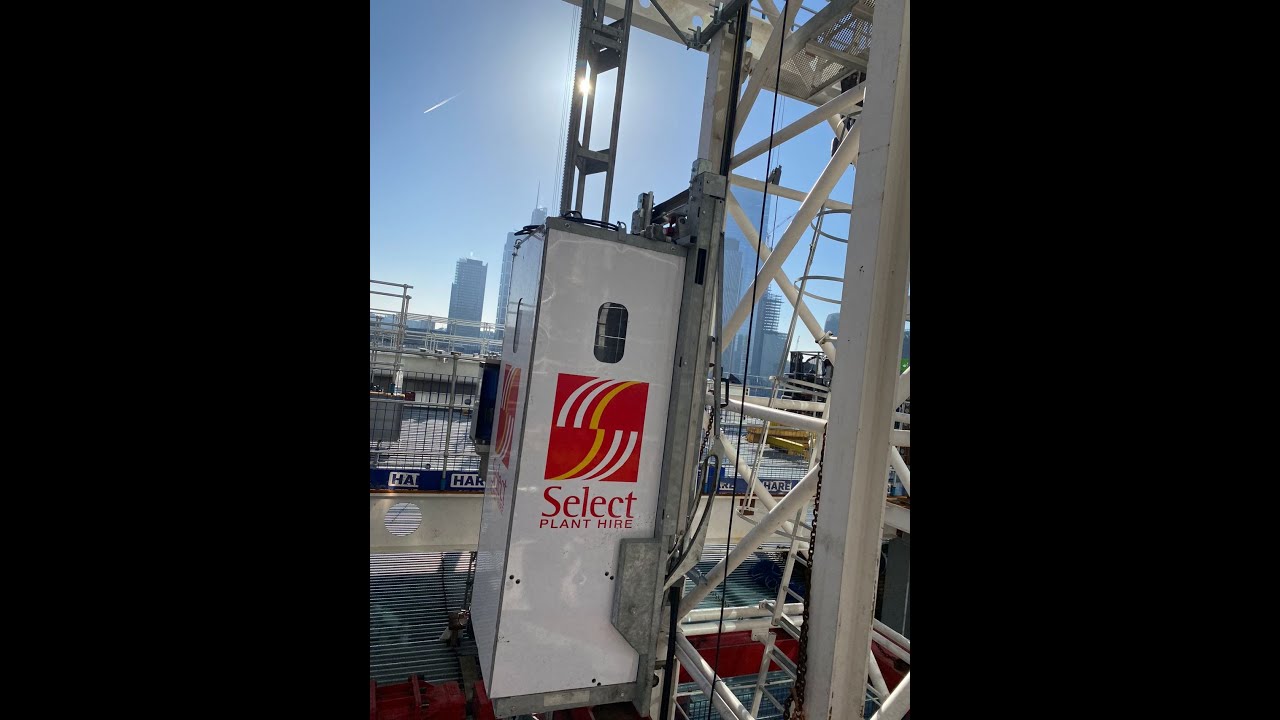 SELECT TOWER CRANE HOIST - YouTube