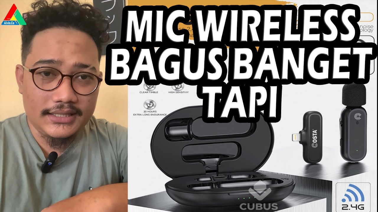 REVIEW COSTA TRUE WIRELESS MIC LAVALIER | MIC VLOG | MIC HP | MIC ...