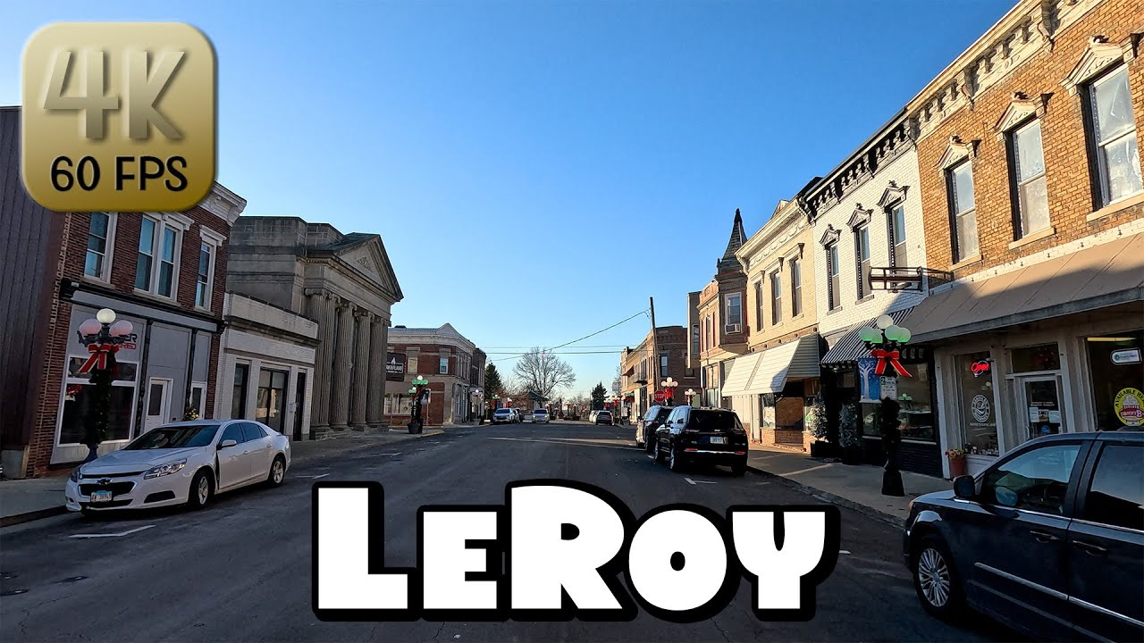 Driving Around Small Town LeRoy, Illinois in 4k Video - YouTube