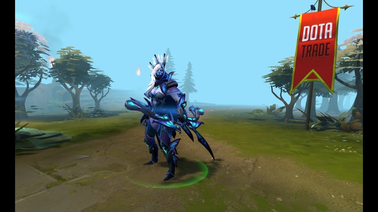 Guise of the Winged Bolt Drow Ranger set preview Dota 2 - YouTube