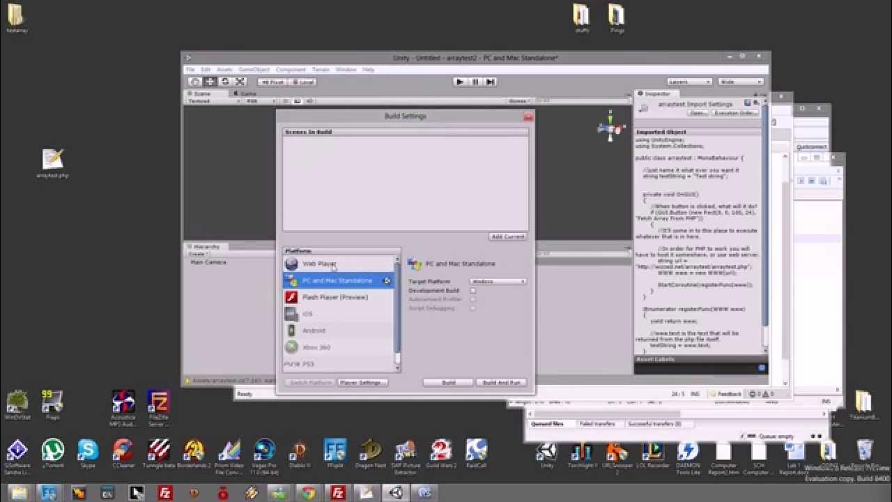 Unity3D - Passing PHP Arrays to C# - YouTube