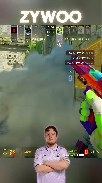 ZywOo's deagle ace against his game leader #cs2 #faceit #zywoo #katowice #esl - YouTube