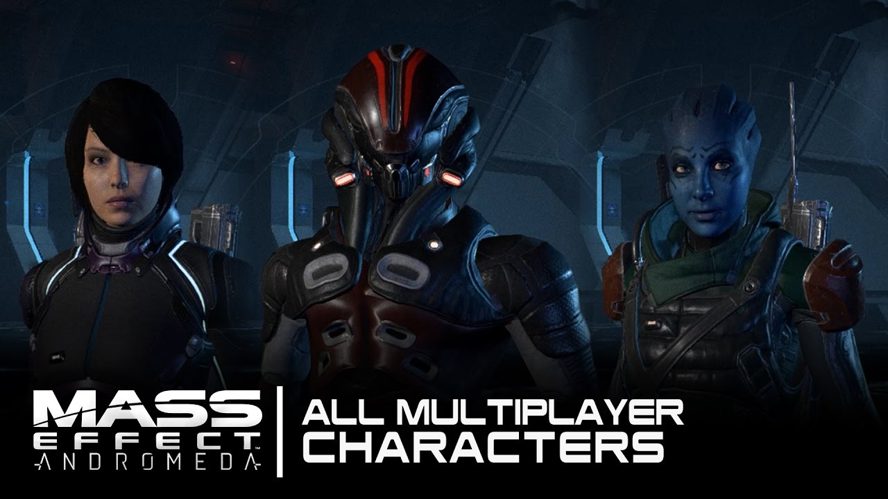 Mass Effect Andromeda - All Characters in Multiplayer - YouTube