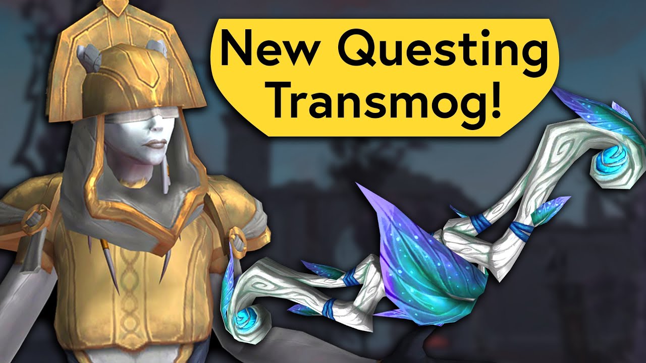 Shadowlands Questing Transmog! Green Armor and Weapon Appearances in ...