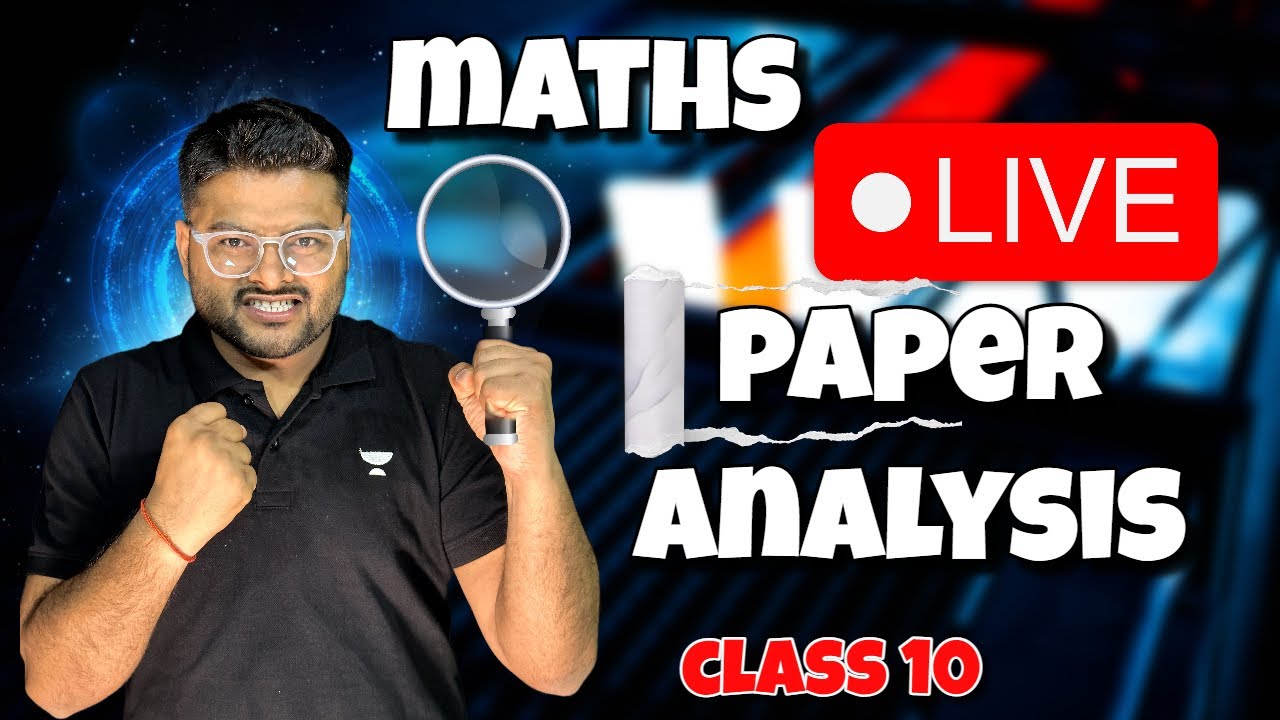 Live Maths Paper Solution Class 10 I Class 10 Maths Live Paper Solution ...
