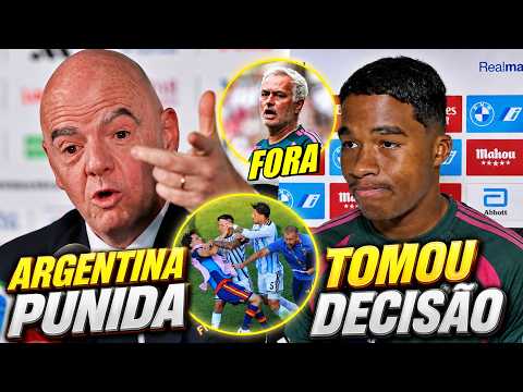 ARGENTINA BANIDA ?? SAIU A PUNIÇÃO ! ENDRICK TOMA DESCISÃO ! FORA DA ESTREIA E MAIS